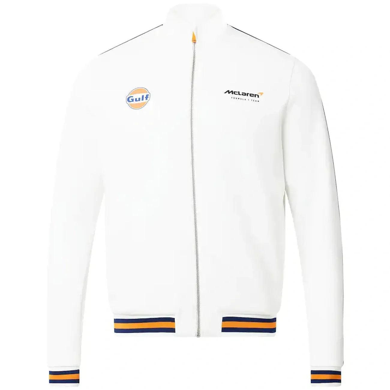 Felpa Full Zip McLaren GULF F1 Team 2022 Bianco F1Monza Felpa Full Zip McLaren GULF F1 Team 2022 Bianco F1Monza