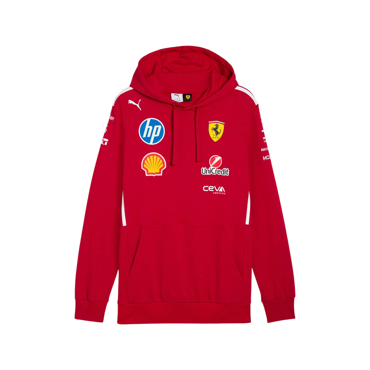 Felpa Hoodie Bambino Ragazzo Scuderia Ferrari HP f1 Team Sponsor 2025 ...