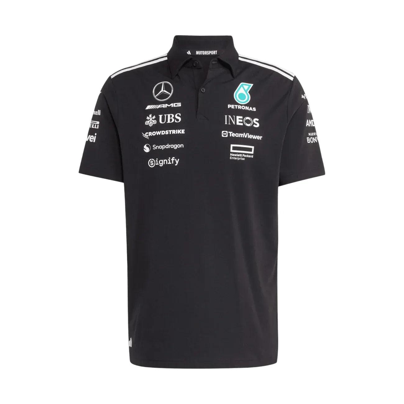 Polo Mercedes AMG Petronas F1 Team sponsor 2025 nera Adidas – F1Monza